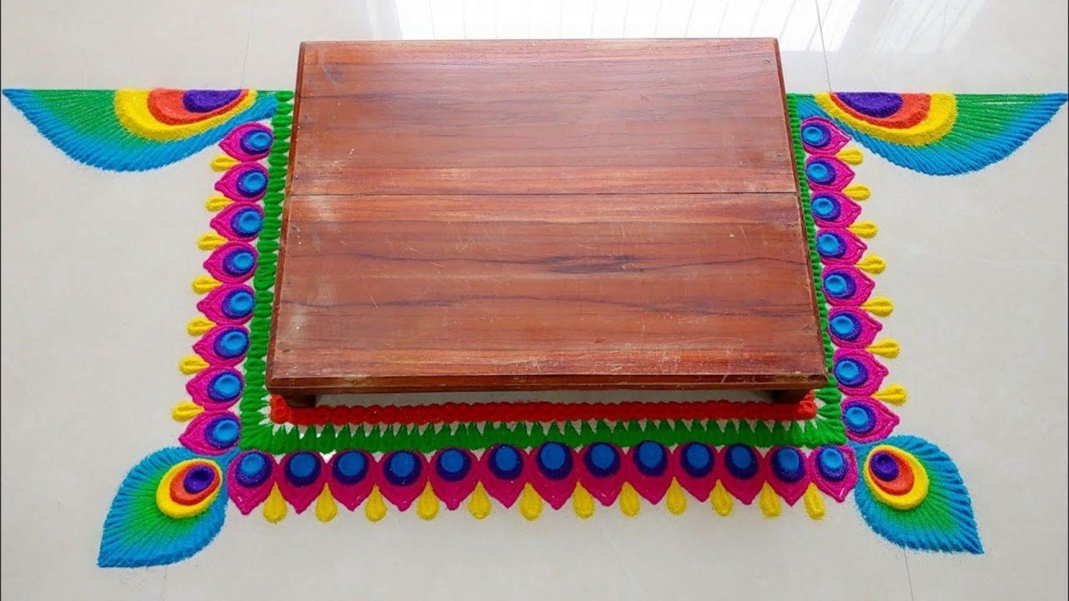 Satyanarayan Puja Rangoli Design Ideas for Aesthetic Puja in 2023