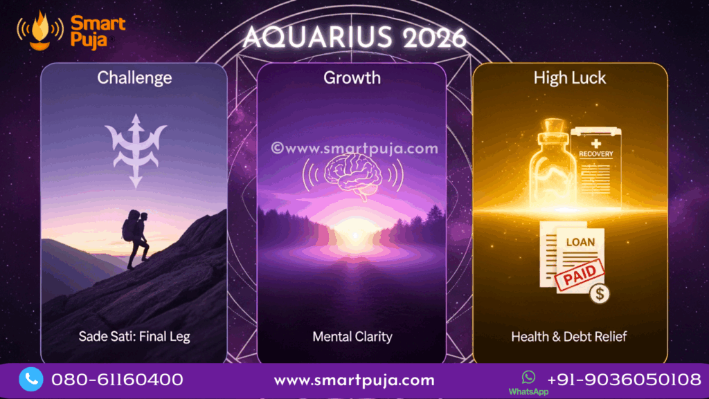 Aquarius Horoscope 2026: Sade Sati Relief & Recovery